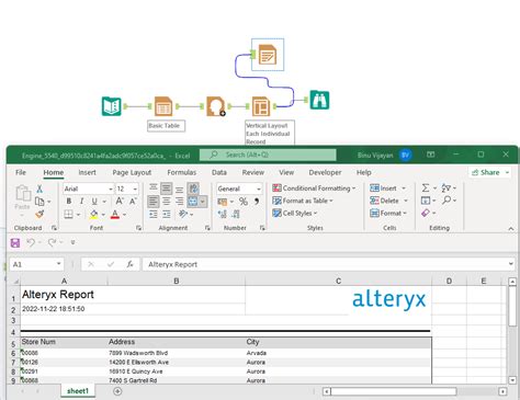 solved cant get header to show on single page report alteryx community