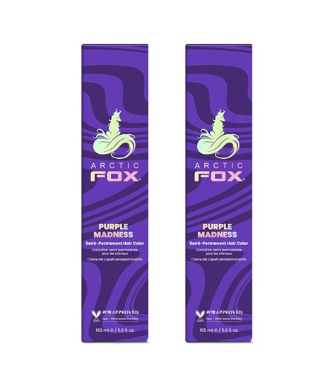 Arctic Fox Semi Permanent Hair Color Purple Madness Vegan And Cruelty