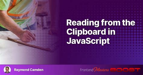 Frontend Masters On Linkedin Reading From The Clipboard In Javascript