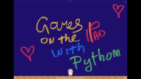 pythonista game ipad day 1 youtube