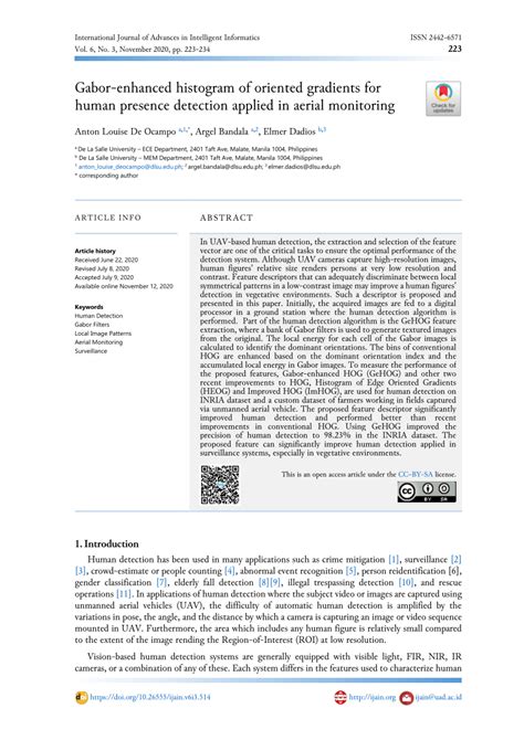 Pdf Gabor Enhanced Histogram Of Oriented Gradients For Human Presence Detection Applied In
