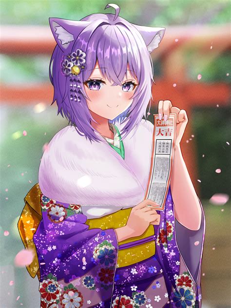 Nekomata Okayu Okayu Ch Mobile Wallpaper By Torakichi Zerochan Anime Image Board