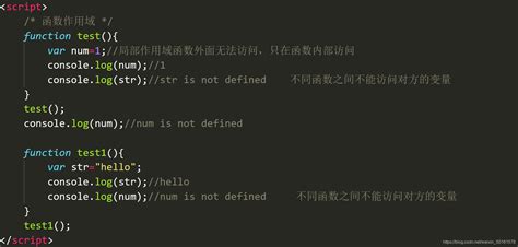 javascript中的作用域 javascript中变量的作用域分为全局和局部 变量是局部变量的是 csdn博客