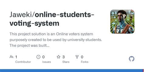 GitHub Jaweki Online Babes Voting System This Project Solution Is An Online Voters System