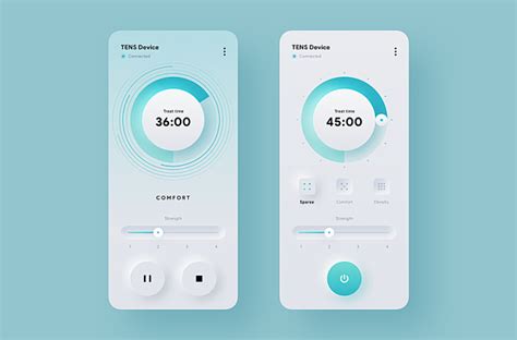 Neumorphic 新拟物智能家居控制界面