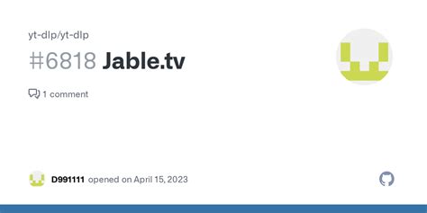 Jabletv · Issue 6818 · Yt Dlpyt Dlp · Github