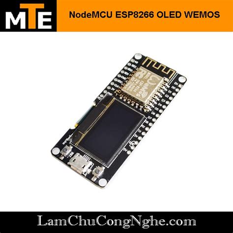 Mạch Thu Phát Wifi Wemos Esp8266 Tích Hợp Sẵn Màn Hình Oled 096 Inch