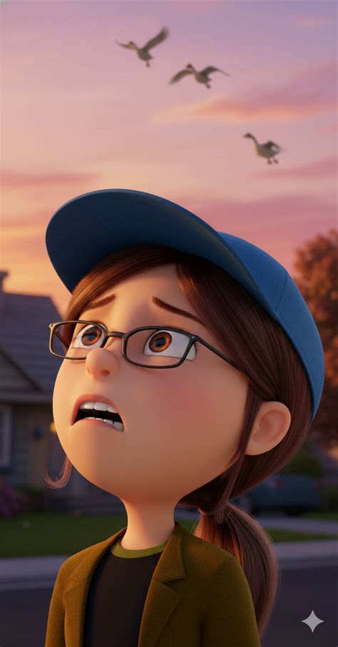 Margo Watching The Goose Struggling In The Sky By Dinosaurandfans On