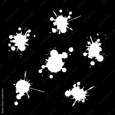 Ink Blobs Stock Vektorgrafik Adobe Stock