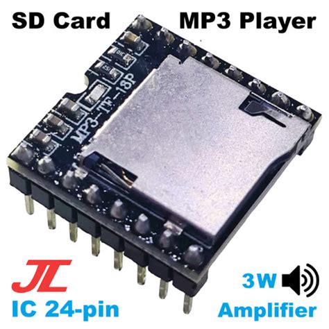 Jual Modul Mp3 Player Dfplayer Df Mini Sdtf Card Amplifier Arduino