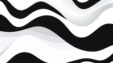 Elegant Abstract Pattern With Overlapping Black Curves Premium AI Generated Vector