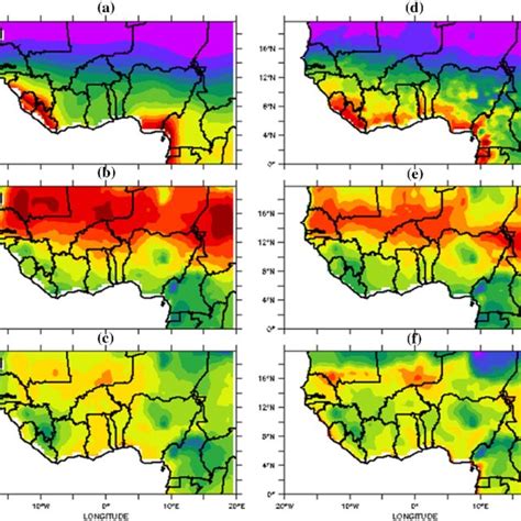 Spatial Pattern Of Mean Monthly Precipitation A D Maximum Download Scientific Diagram