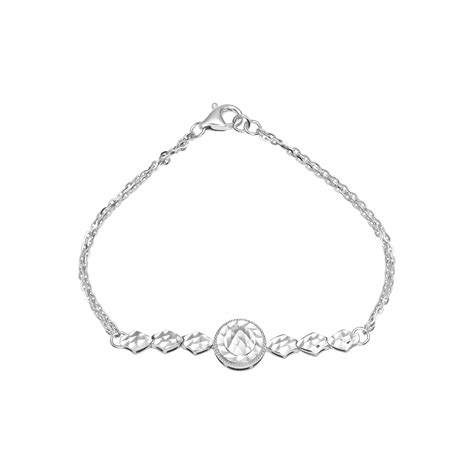 Lắc Tay Vàng Trắng Ý 18k Pnj 0000w001495