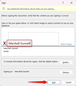 How To Add A Signature In Microsoft Word