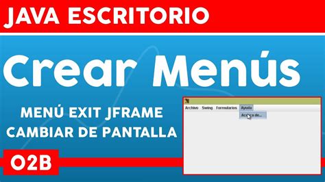 002B JMenu Menús Java Netbeans 8 0 2 3 YouTube