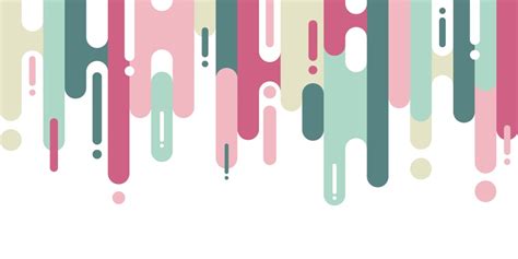 Abstract Colorful Rounded Lines Halftone Vector Image