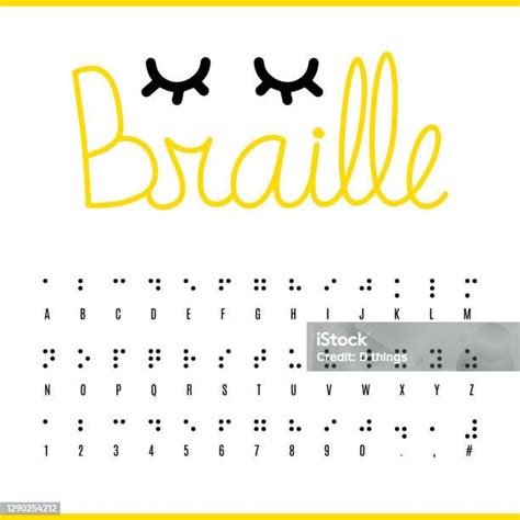 점자 알파벳 숫자 0 9 및 문장 부호 점자에 대한 스톡 벡터 아트 및 기타 이미지 점자 실명 숫자 Istock