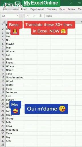 Translator Excel Artofit