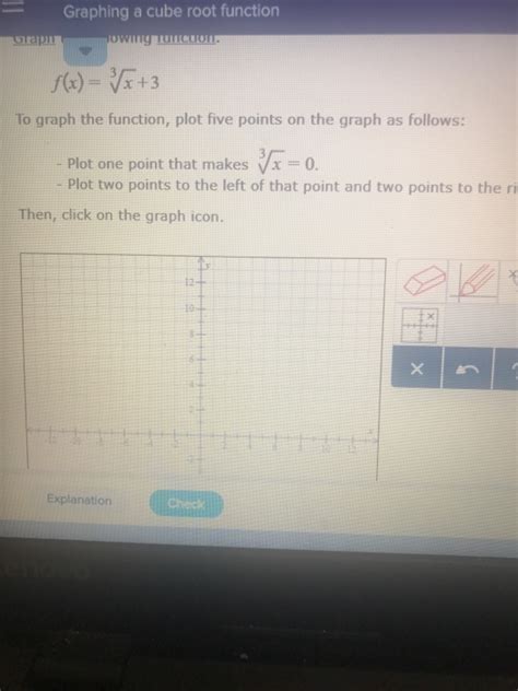 Solved Graphing A Cube Root Function To Graph The Function Chegg