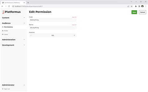 permissions — platformus cms 4 0 0 documentation