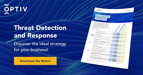 Optiv Managed Threat Detection And Response Service Matrix Optiv