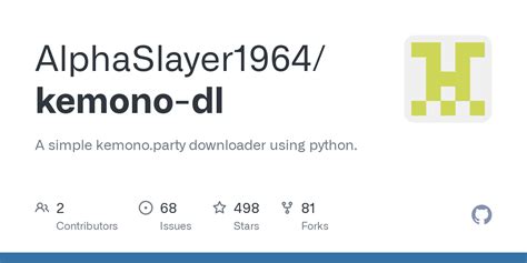 Kemono Dl At Main · Alphaslayer1964kemono Dl · Github