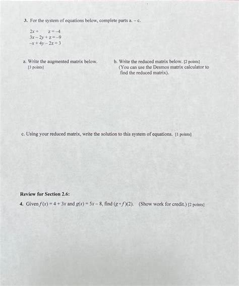 Solved Below Is The Augmented Matrix For A System Of Chegg Com