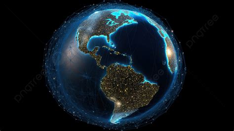 와이어프레임과 홀로그램 점을 특징으로 하는 지구 디지털 묘사 3d 지구 3d 세계 아틀라스 배경 일러스트 및 사진 무료