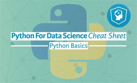 Python For Data Science Check Sheet