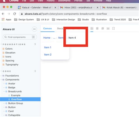 New Breadcrumb Overflow · Issue 346 · Kata Aiaksara Ui · Github