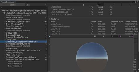 [uum 2631] urp full screen pass doesn t work with reflection probe
