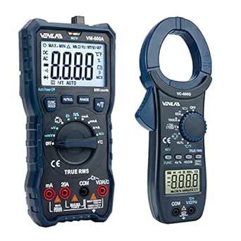 VENLAB Digital Multimeter VM600A And Digital Clamp Meter VC600D Amazon Com Tools Home