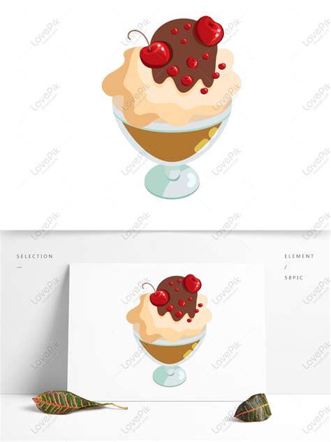 상업 사용을위한 만화 귀여운 디저트 요소 일러스트 Png 및 벡터 이미지 무료 다운로드 Lovepik