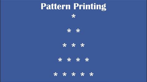 c practical and assignment programs pattern printing 6 youtube