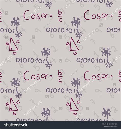 Trigonometry Alpha Beta Angle Cosine Calculations Stock Illustration