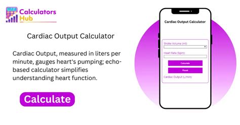 Cardiac Output Calculator Online