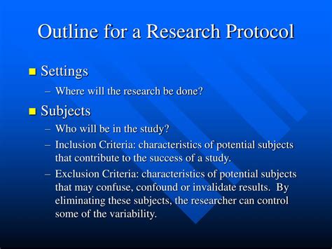 PPT Writing A Research Protocol PowerPoint Presentation Free Download ID