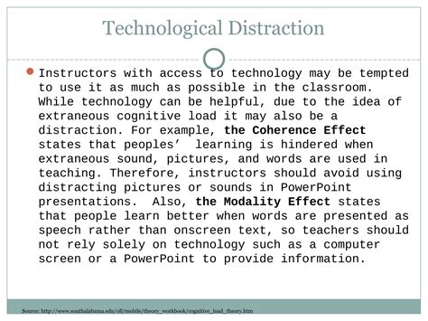 The Cognitive Load Theory Ppt