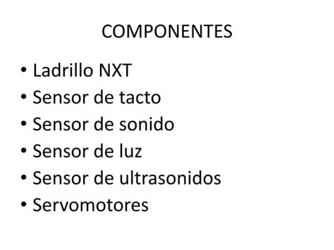 Trabajo Jp Lego Nxt Ppt