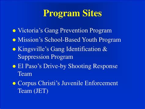 Ppt Youth And Gang Programs Powerpoint Presentation Free Download