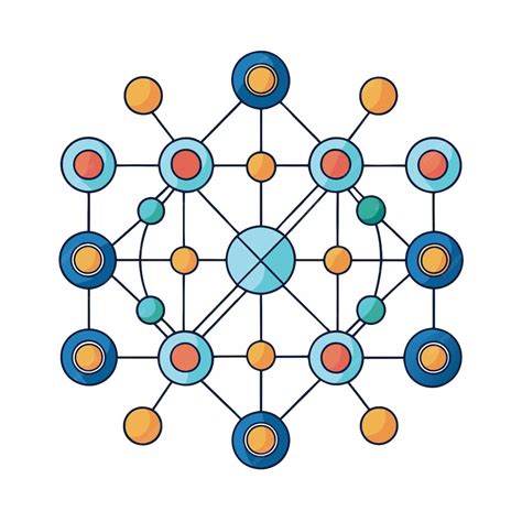 Structured Neural Network Diagram With Layered Node Connections