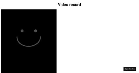 Video Recorder Forked Codesandbox
