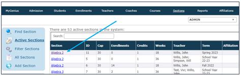 Configuring Section Start And End Dates In Class The Genius Sis Help