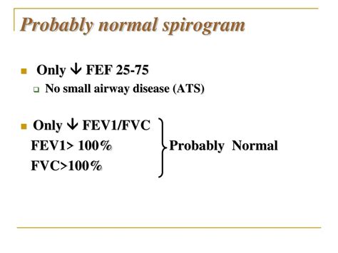 Interpretation Normal Spirometry Obstructive Pattern Ppt Download