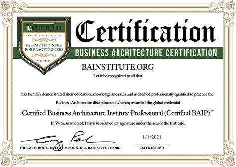 Online Business Architecture Certification Exam