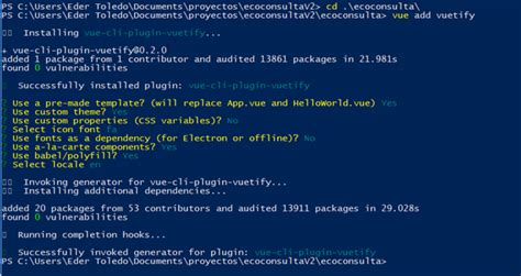 Error To Quick Start In W Issue Vuetifyjs Vue Cli Plugins GitHub