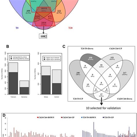 differentially expressed transcripts identified in salt tolerant