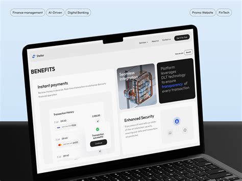 stellar professional website ui design for fintech by phenomenon labs