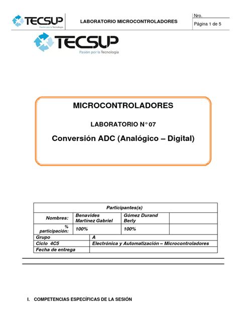 Lab 07 Conversión Adc Pdf