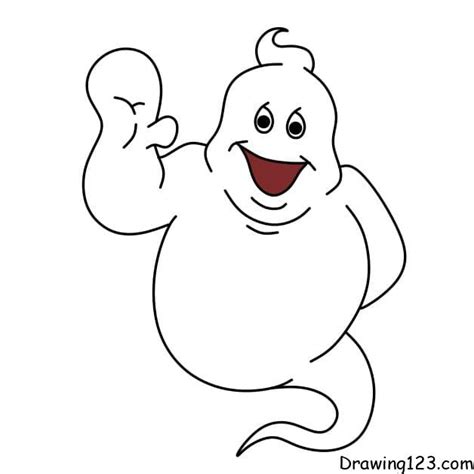 How To Draw Ghost Step 7